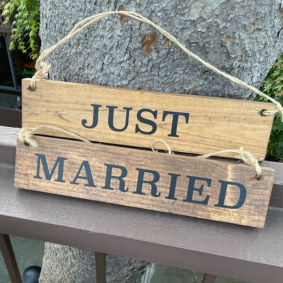 Hand Crafted | Wall Decor | Set 2 Handmade Reversible Wood Signs Just ...